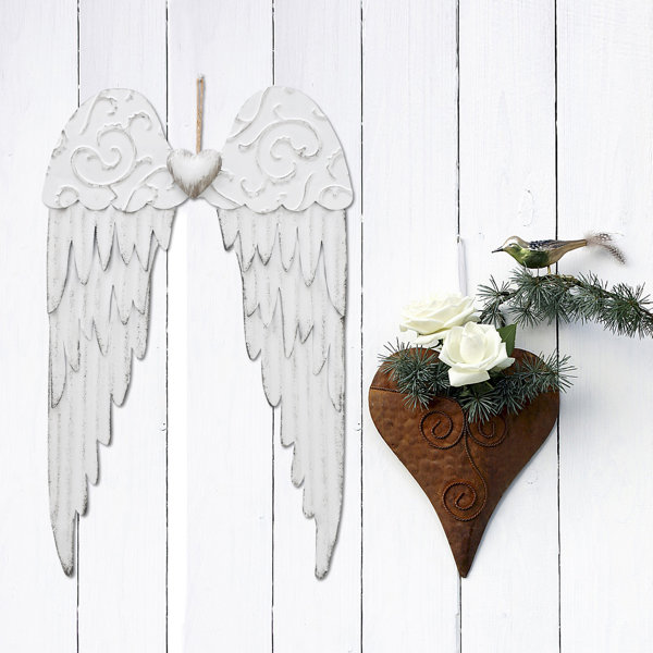 Trinx Metal Angel Wings Wall Decor Decorative Angel Wings Wall Art ... Trinx Metal Angel Wings Wall Decor Decorative Angel Wings Wall Art ...
